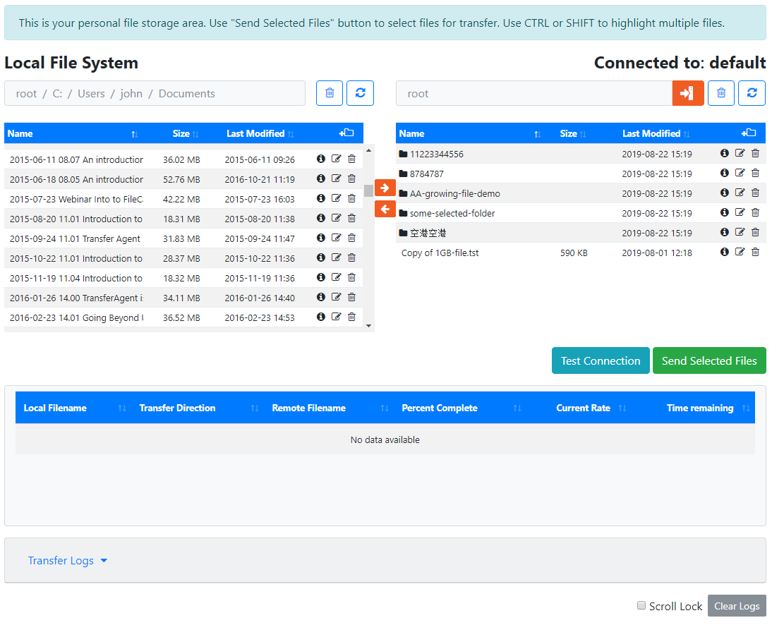 FileCatalyst Workflow - Help